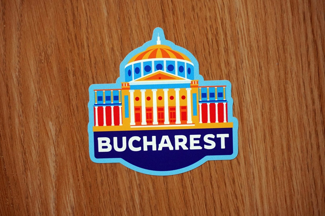 Bucharest Romania Vinyl Sticker, Decal, Luggage, Laptop, Notebook ...