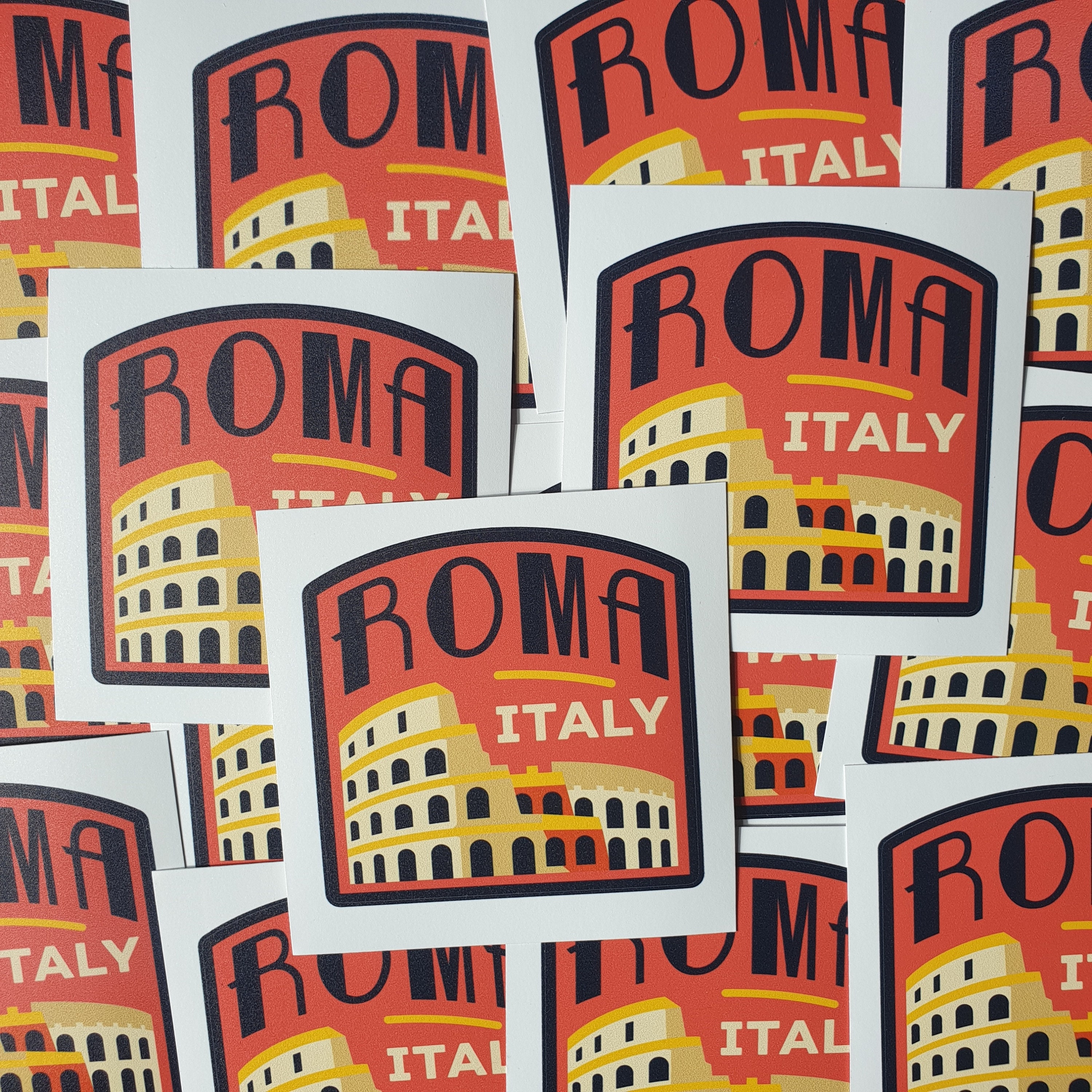 Roma Italy Vinyl Sticker Decal Luggage Laptop Notebook Journal - Etsy