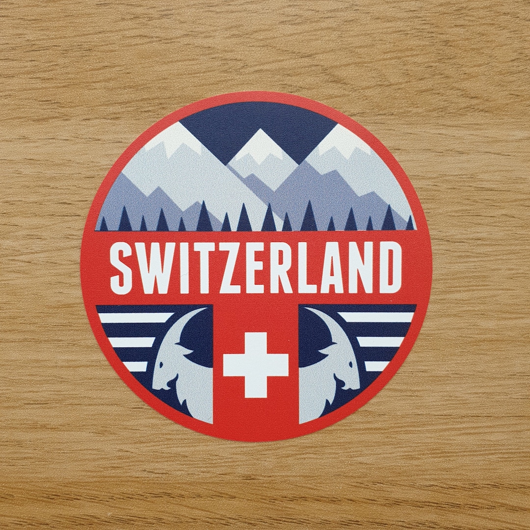 Switzerland Vinyl Sticker Decal Luggage Laptop Notebook Journal Gift ...