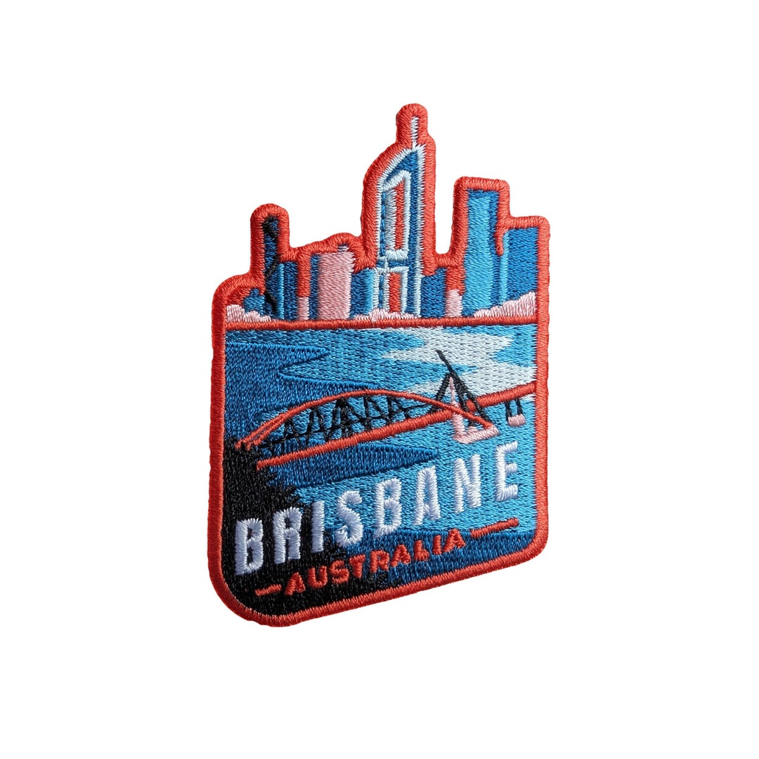 Brisbane Australia Travel Patch Embroidered Iron on Sew on Badge ...