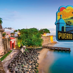 Puerto Rico Travel Patch Embroidered Iron on Sew on Badge Souvenir ...
