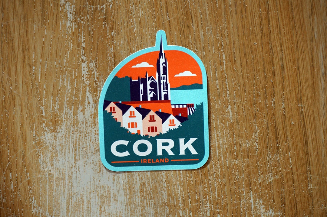 Cork Ireland Vinyl Sticker Decal Luggage Laptop Notebook Journal Gift ...