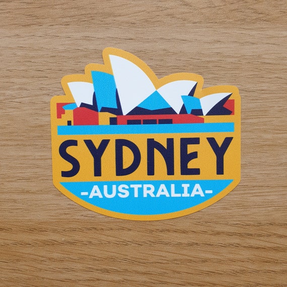 Sydney Australia Vinyl Sticker Decal Luggage Laptop Notebook - Etsy