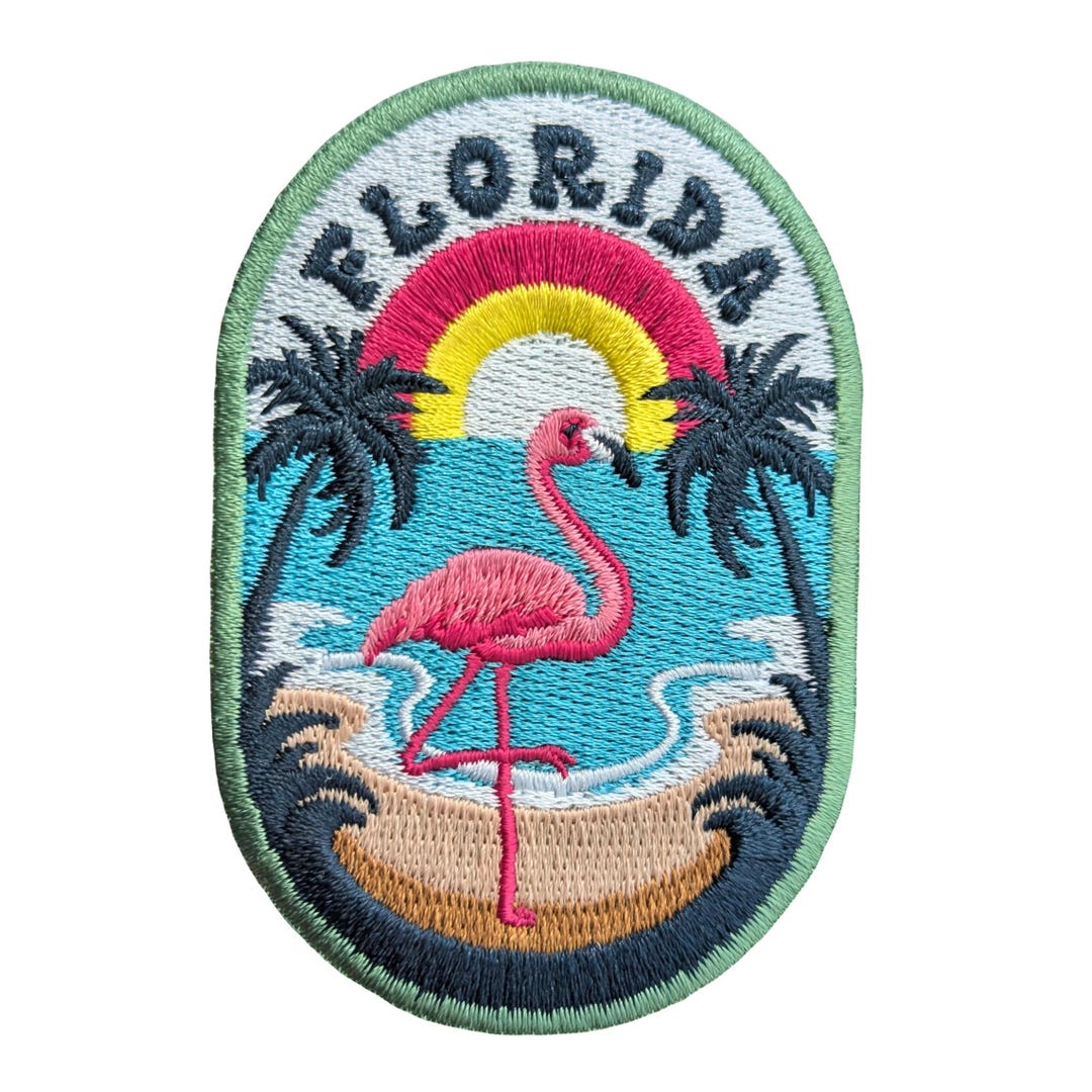 Florida USA 3" Travel Patch Embroidered Iron on Sew on Badge Souvenir ...