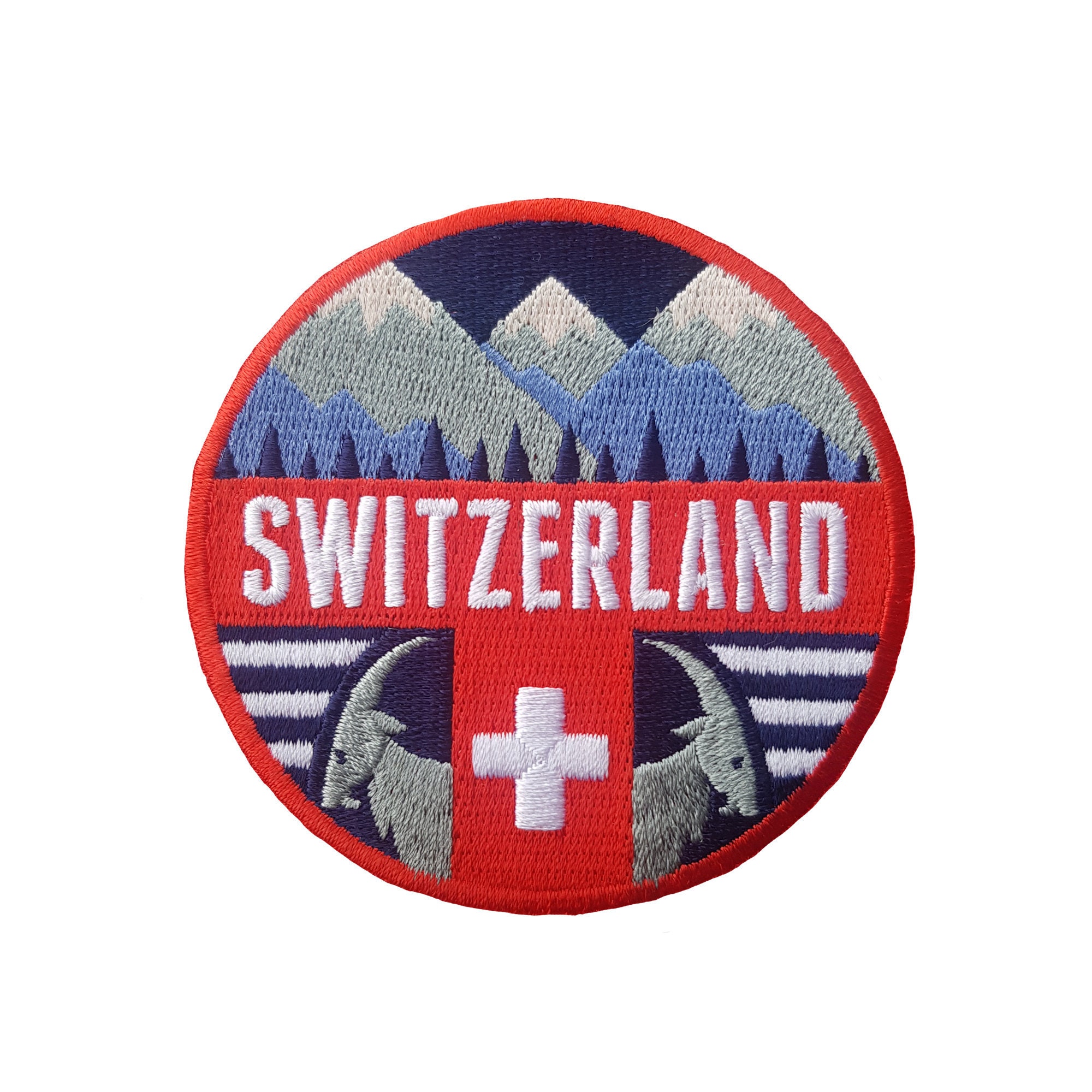 Switzerland Travel Patch Embroidered Iron on Sew on Badge - Etsy