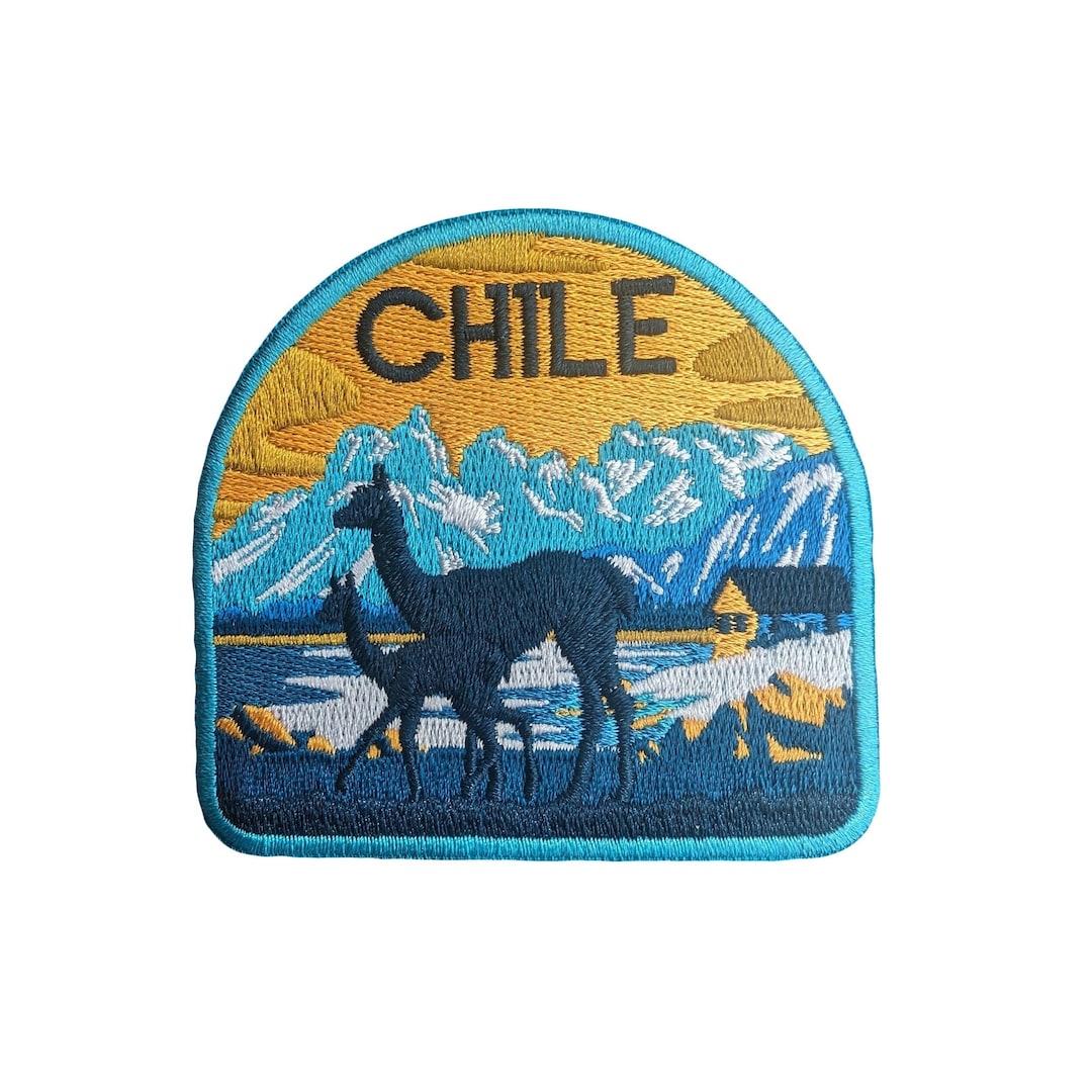 Chile Travel Patch Embroidered Iron on Sew on Badge Souvenir Applique Motif Flag City Country - Etsy