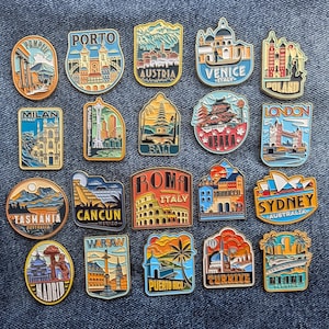 Seattle Washington USA Travel Pin 1.25" Inch, Soft Enamel Pin, Golden ...