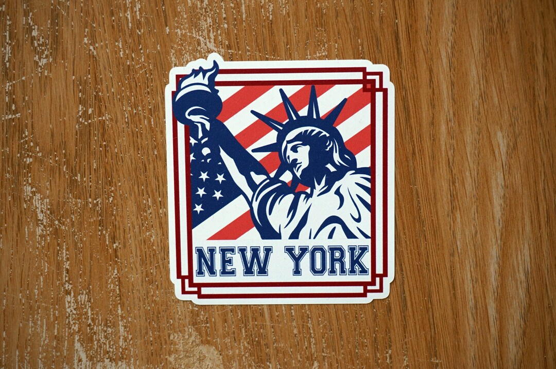 New York Vinyl Sticker Decal Luggage Laptop Notebook Journal Gift ...