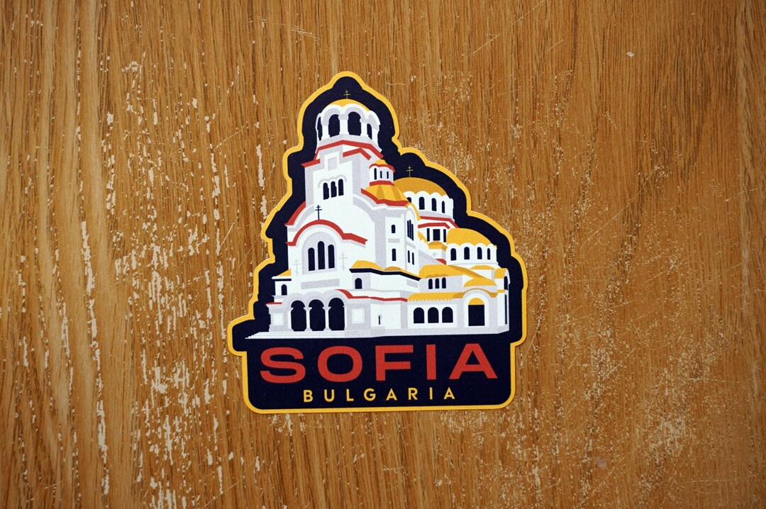 Sofia Bulgaria Vinyl Sticker Decal, Scrapbook, Water Bottle, Luggage ...