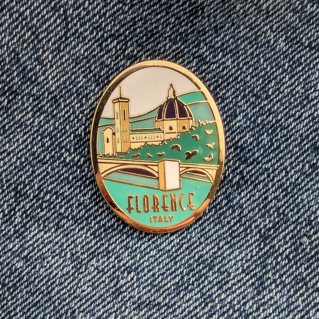 Florence Italy Travel Pin, Hard Enamel Pin, Flair, Brooch, Lapel, Pins ...
