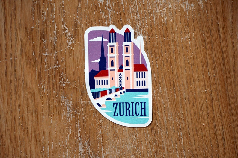 Zurich Switzerland Vinyl Sticker Scrapbook Decal Luggage - Etsy