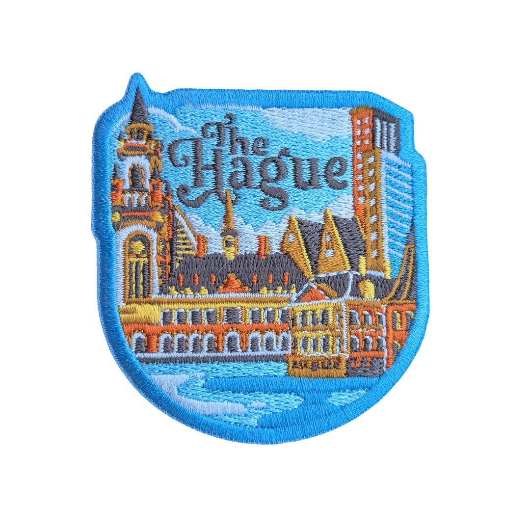 The Hague Netherlands Travel Patch Embroidered Iron on Sew on Badge ...