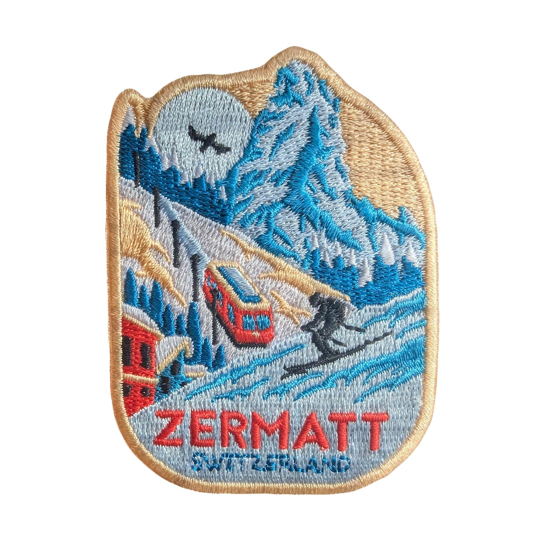 Zermatt Switzerland 3" Travel Patch Embroidered Iron on Sew Badge ...