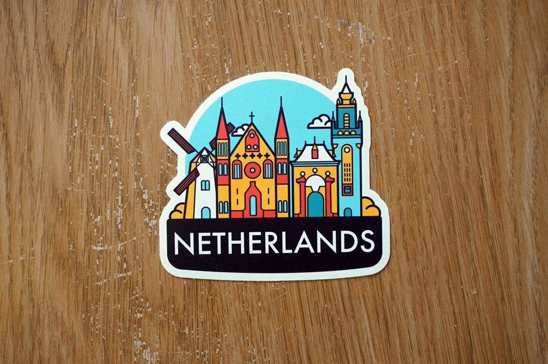The Netherlands Vinyl Sticker Decal Luggage Laptop Notebook Journal ...