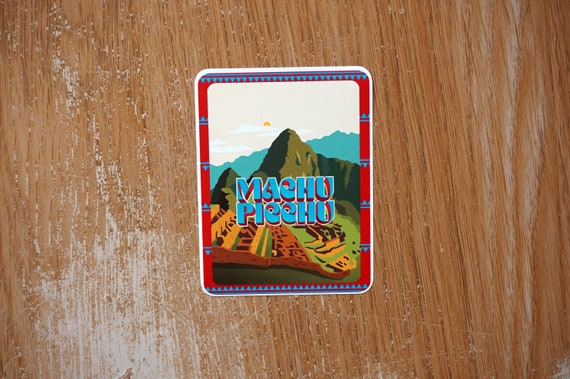 Machu Picchu Vinyl Sticker Decal Luggage Laptop Notebook - Etsy