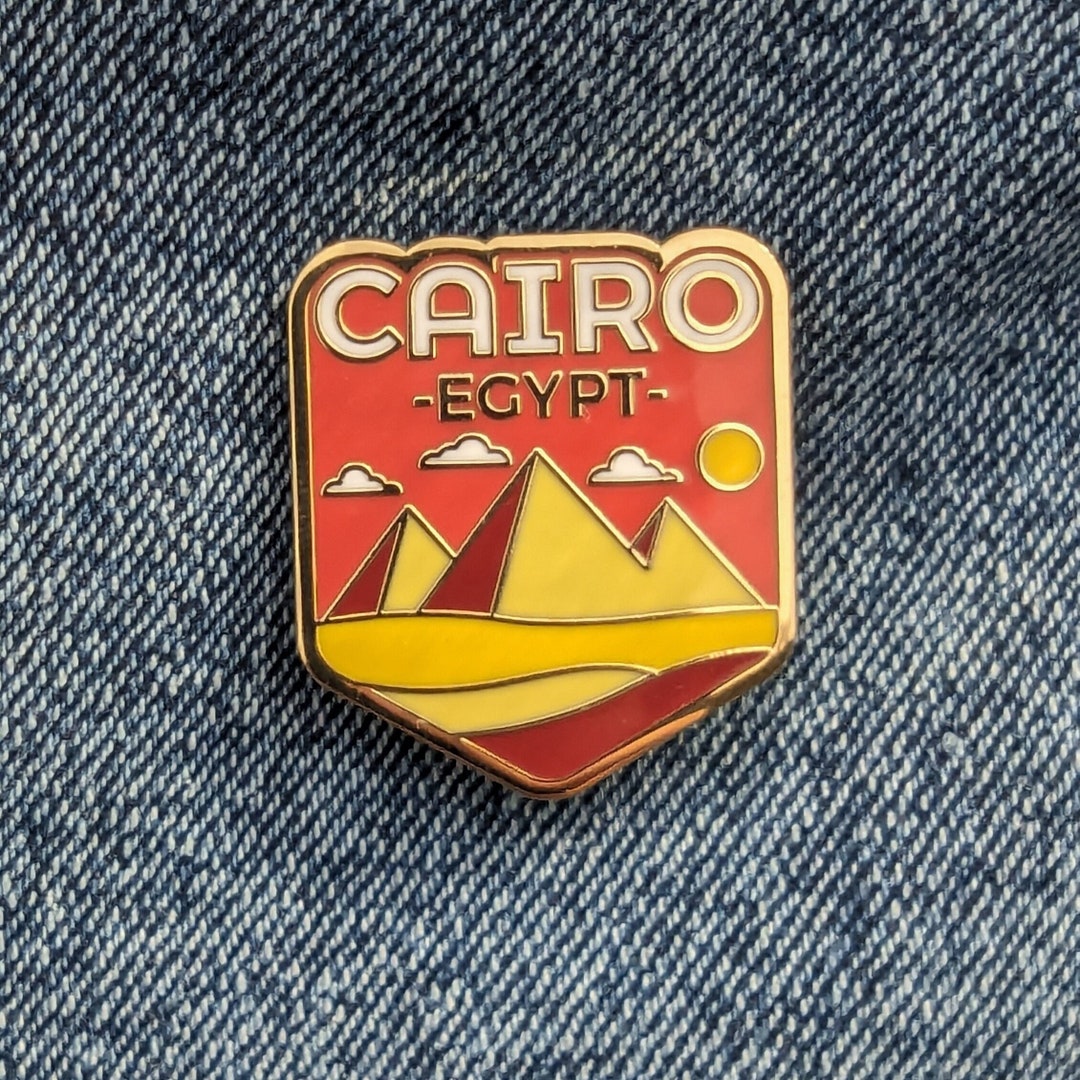 Cairo Egypt Travel Pin, Hard Enamel Pin, Flair, Brooch, Lapel, Pins ...