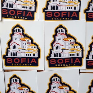 Sofia Bulgaria Vinyl Sticker Decal, Scrapbook, Water Bottle, Luggage ...