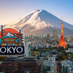 Tokyo, Japan 3" Travel Patch, Embroidered Iron on Sew on Badge ...