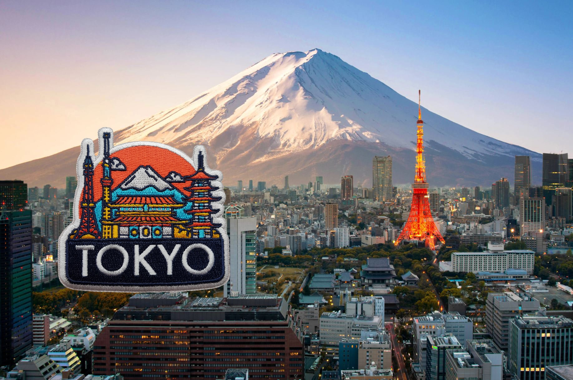 Tokyo Japan Travel Patch Embroidered Iron on Sew on Badge - Etsy