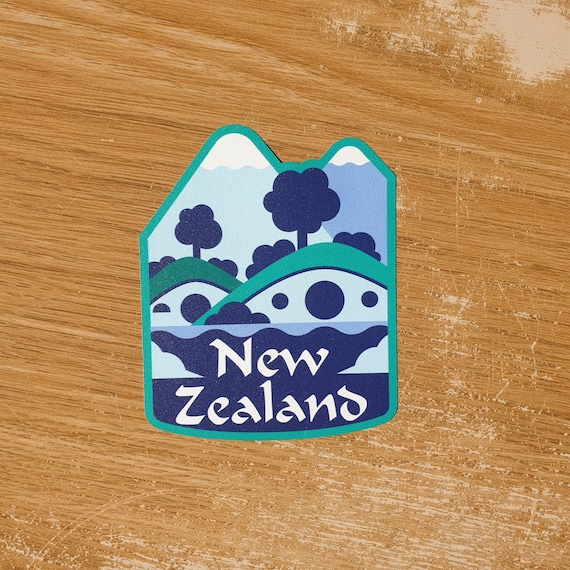 New Zealand Vinyl Sticker Decal Luggage Laptop Notebook | Etsy