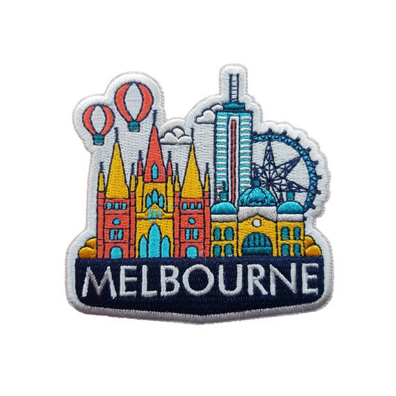 Melbourne Australia Travel Patch Embroidered Iron on Sew on - Etsy