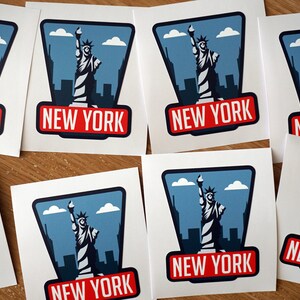 New York Vinyl Sticker Decal Luggage Laptop Notebook Journal Gift ...