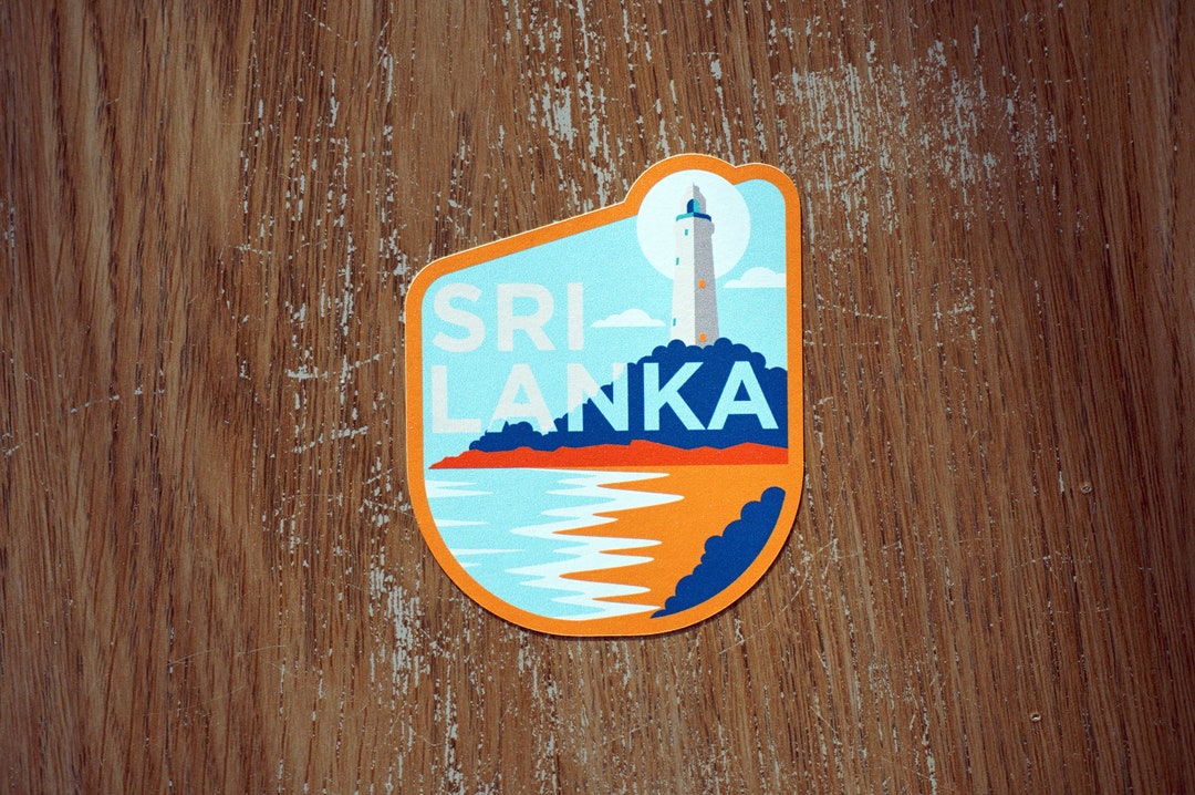 Sri Lanka Vinyl Sticker, Scrapbook Decal, Luggage, Laptop, Notebook ...