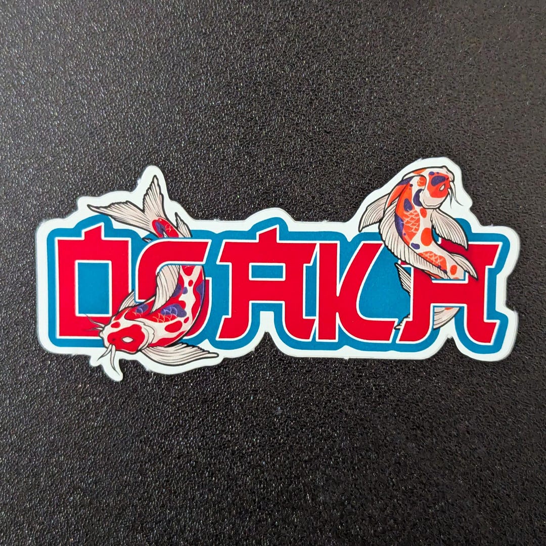 Osaka Japan Vinyl Sticker Decal Luggage Laptop Notebook Journal Gift ...