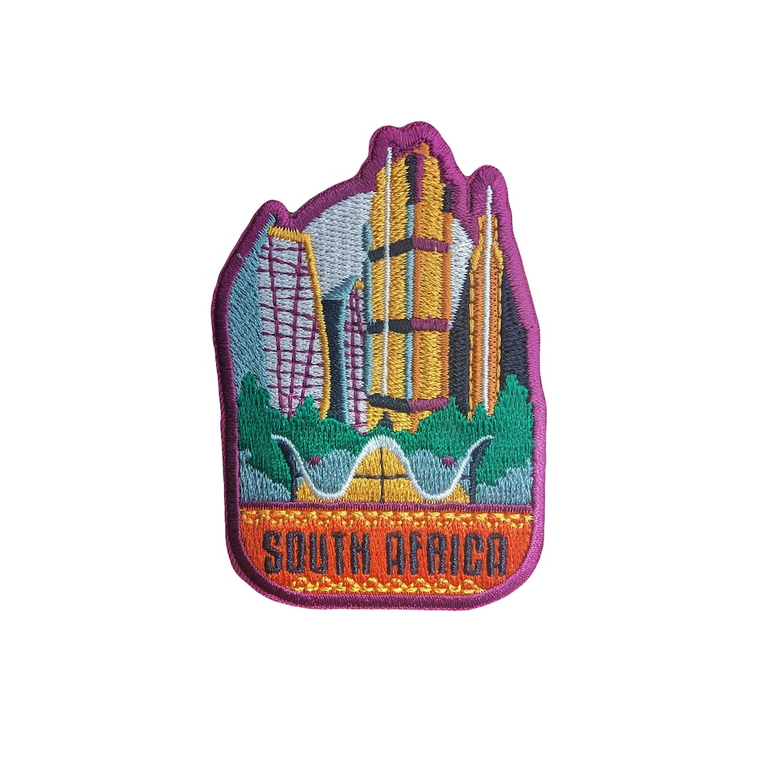 South Africa 3" Travel Patch Embroidered Iron on Sew on Badge Souvenir ...