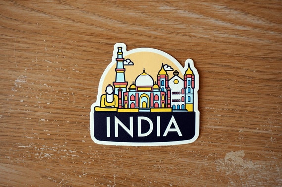 India Vinyl Sticker Decal Luggage Laptop Notebook Journal Gift - Etsy