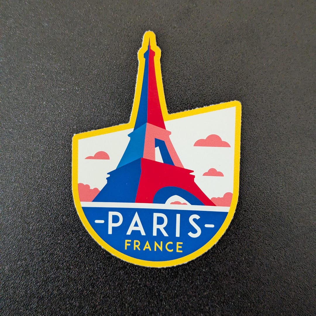 Paris France Vinyl Sticker Decal Luggage Laptop Notebook Journal Gift ...