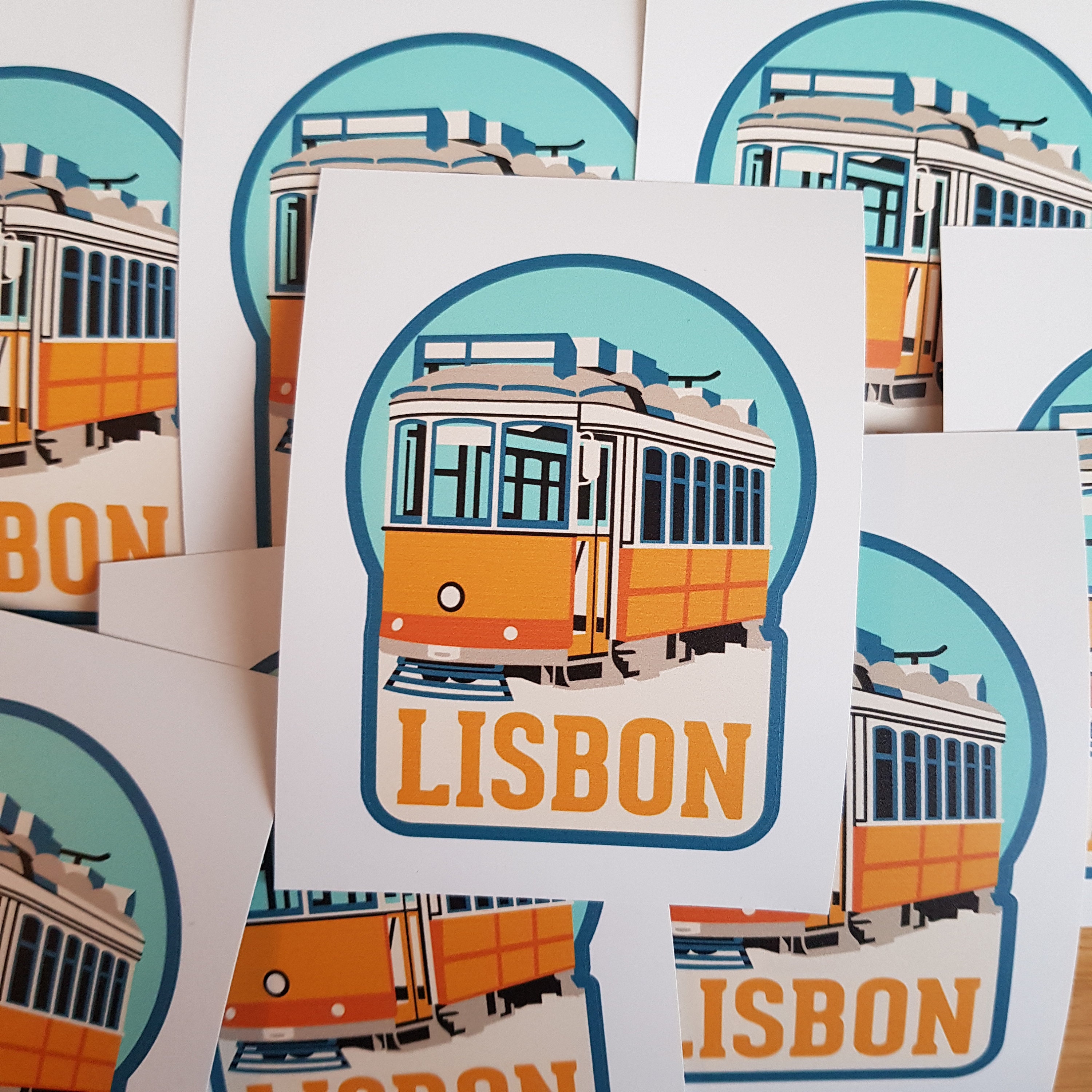 Lisbon Portugal Vinyl Sticker Travel Diary Luggage Decal - Etsy