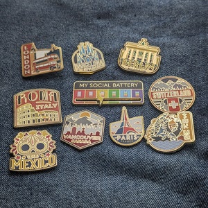 Vancouver Canada Travel Pin, Hard Enamel Pin, Gold, Metal, Flair ...