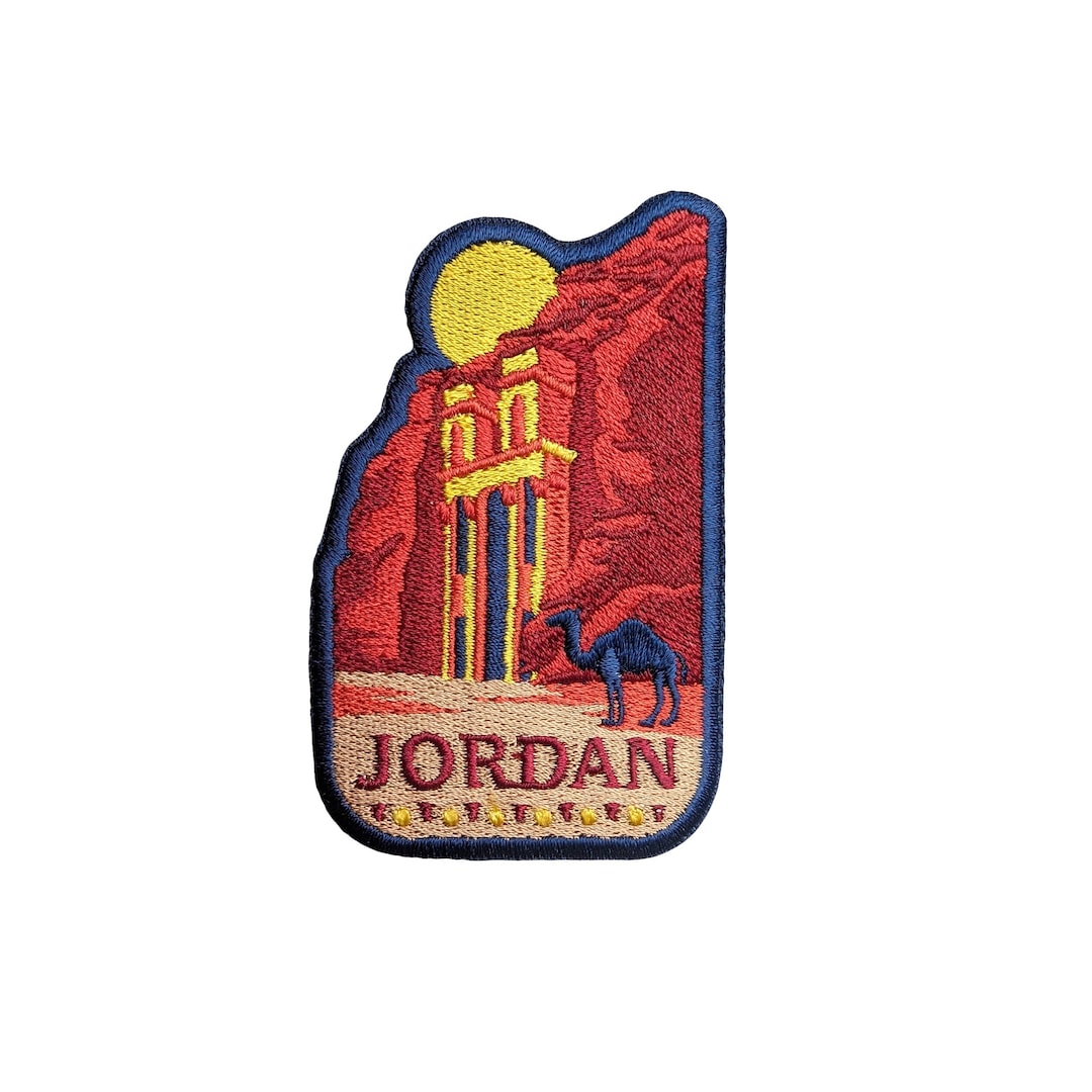 Petra Jordan Travel Patch Embroidered Iron on Sew on Badge Souvenir ...