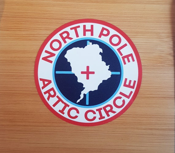 North Pole Arctic Circle Vinyl Sticker Travel Diary | Etsy
