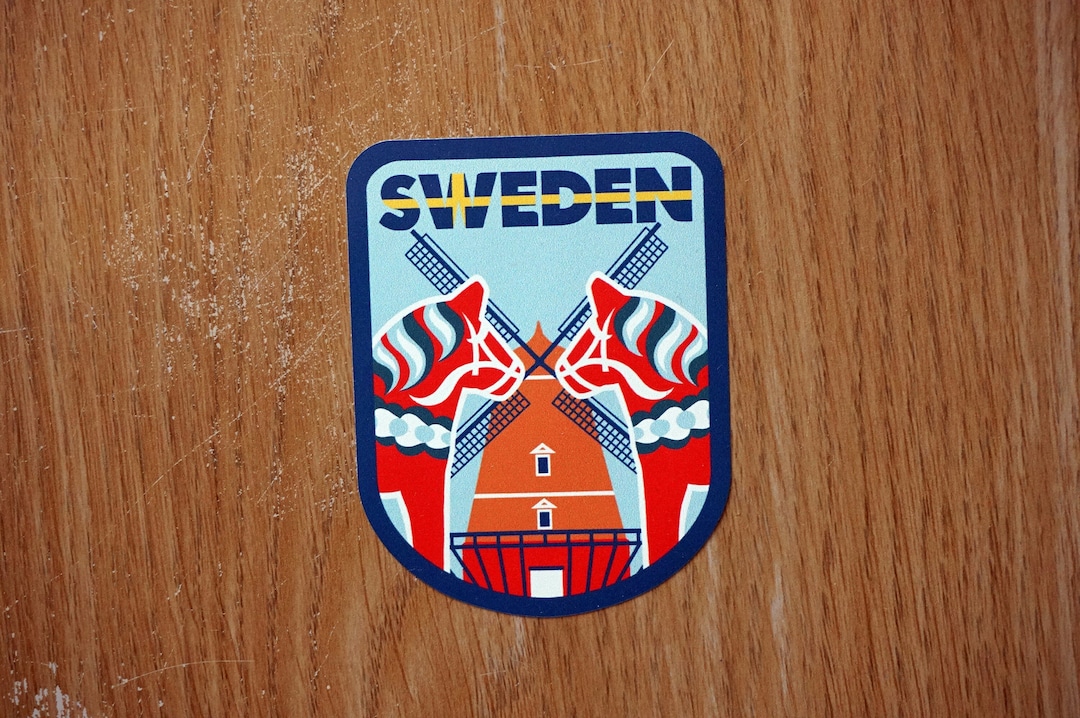 Sweden Vinyl Sticker Decal, Scrapbook, Waterbottle, Luggage, Laptop ...