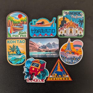 Thailand Vinyl Sticker Decal Luggage Laptop Notebook Journal Diary Bag ...