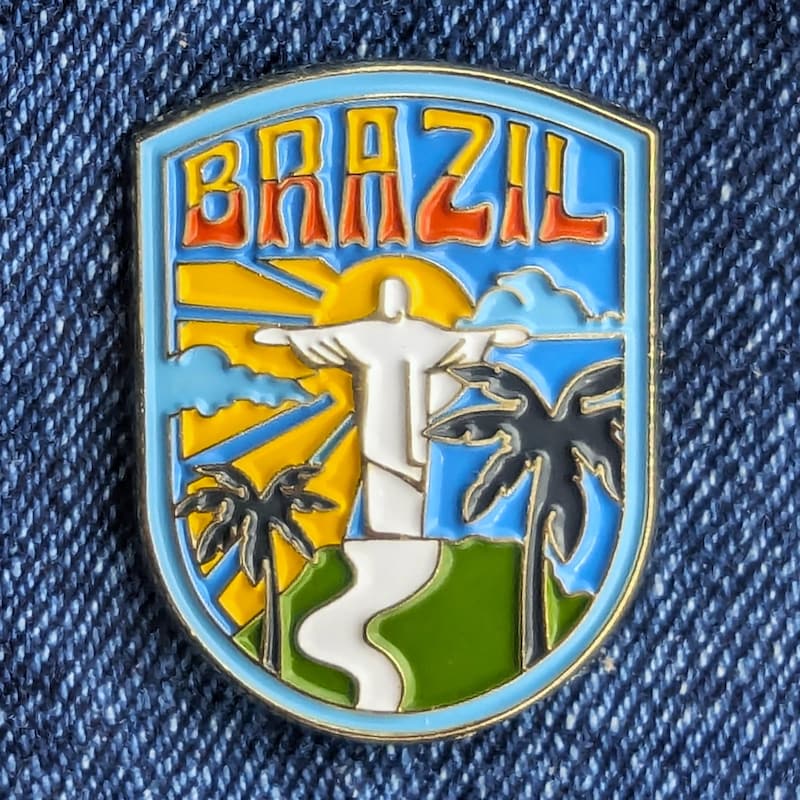 Brazil Travel Pin - Etsy