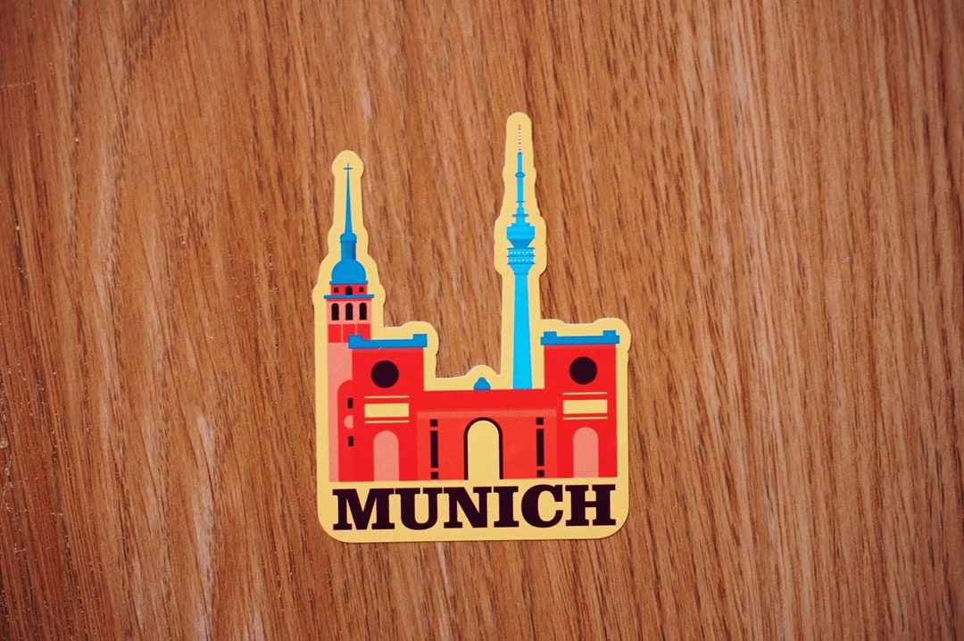 Munich Germany Vinyl Sticker, Decal, Luggage, Laptop, Notebook, Journal ...