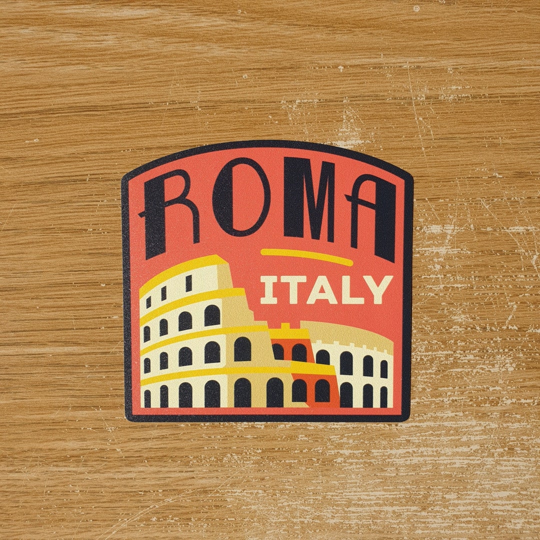 Roma Italy Vinyl Sticker Decal Luggage Laptop Notebook Journal Gift ...