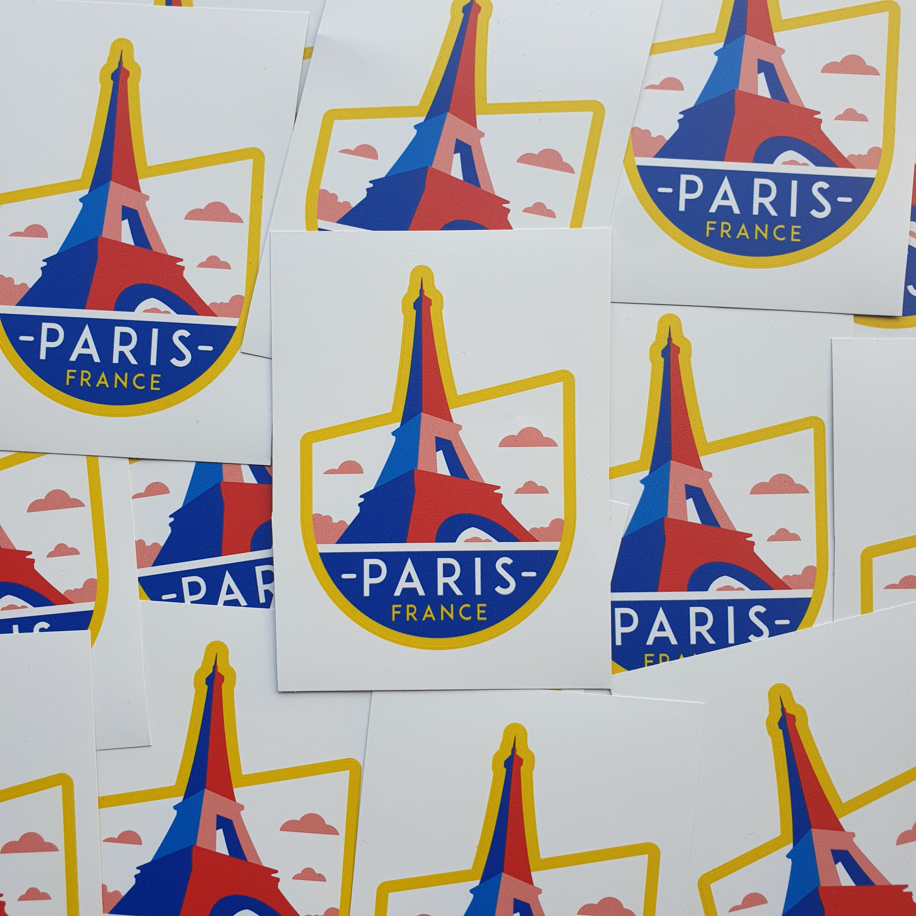 Paris France Vinyl Sticker Decal Luggage Laptop Notebook | Etsy