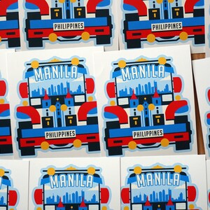 Manila Philippines Vinyl Sticker, Decal, Luggage, Laptop, Notebook ...