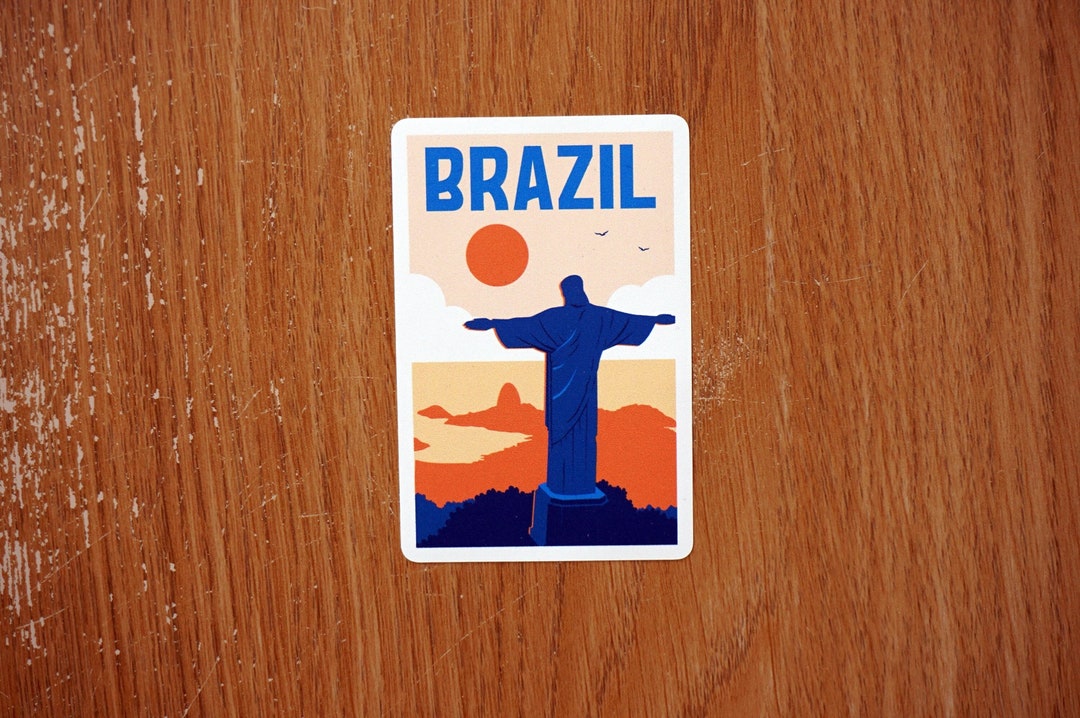 Brazil Vinyl Sticker Decal, Scrapbook, Waterbottle, Luggage, Laptop ...
