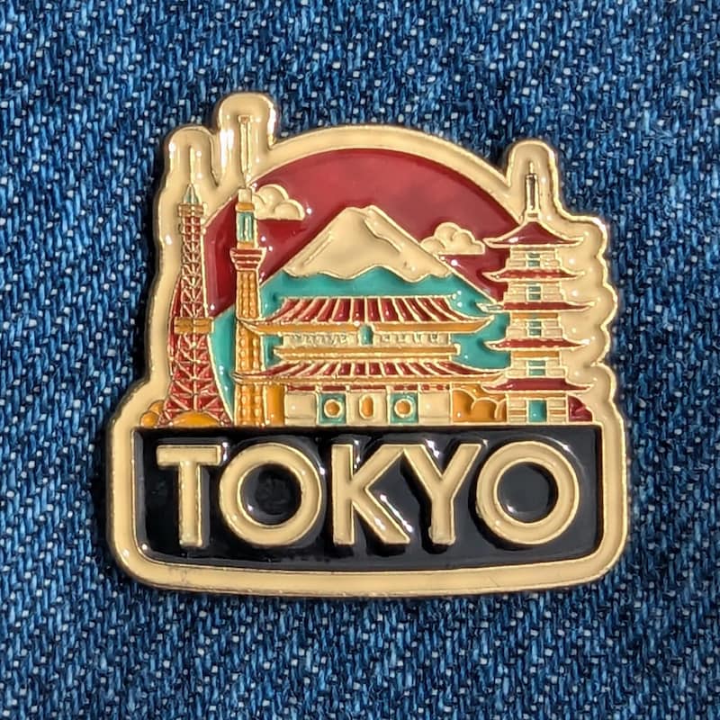 Tokyo Japan Enamel Pins - Etsy