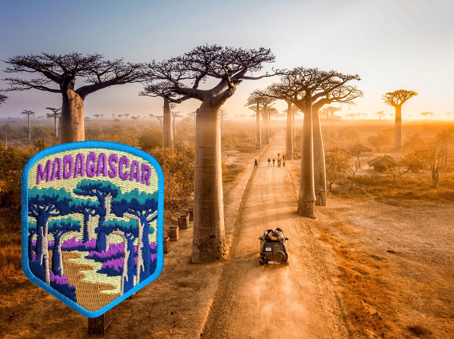 Madagascar Travel Patch Embroidered Iron on Sew on Badge Souvenir ...