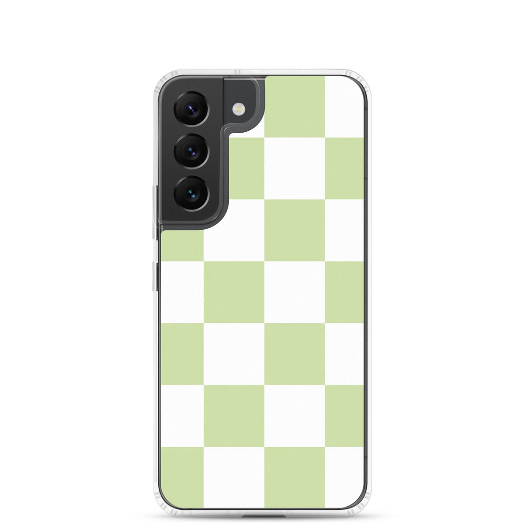 Cute Case for Samsung Phone | Green and White Checkered - Etsy
