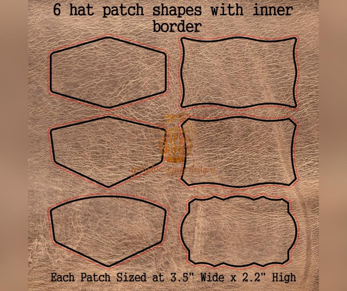 Hat Patch SVG Files, Digital Download, Hat Patch Templates, Patch Shape ...
