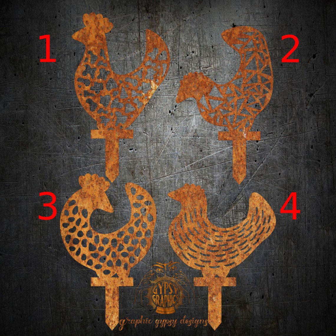 Funky Chicken Dxf Yard Chicken Svg, Digital Download, Chicken Stake Svg ...
