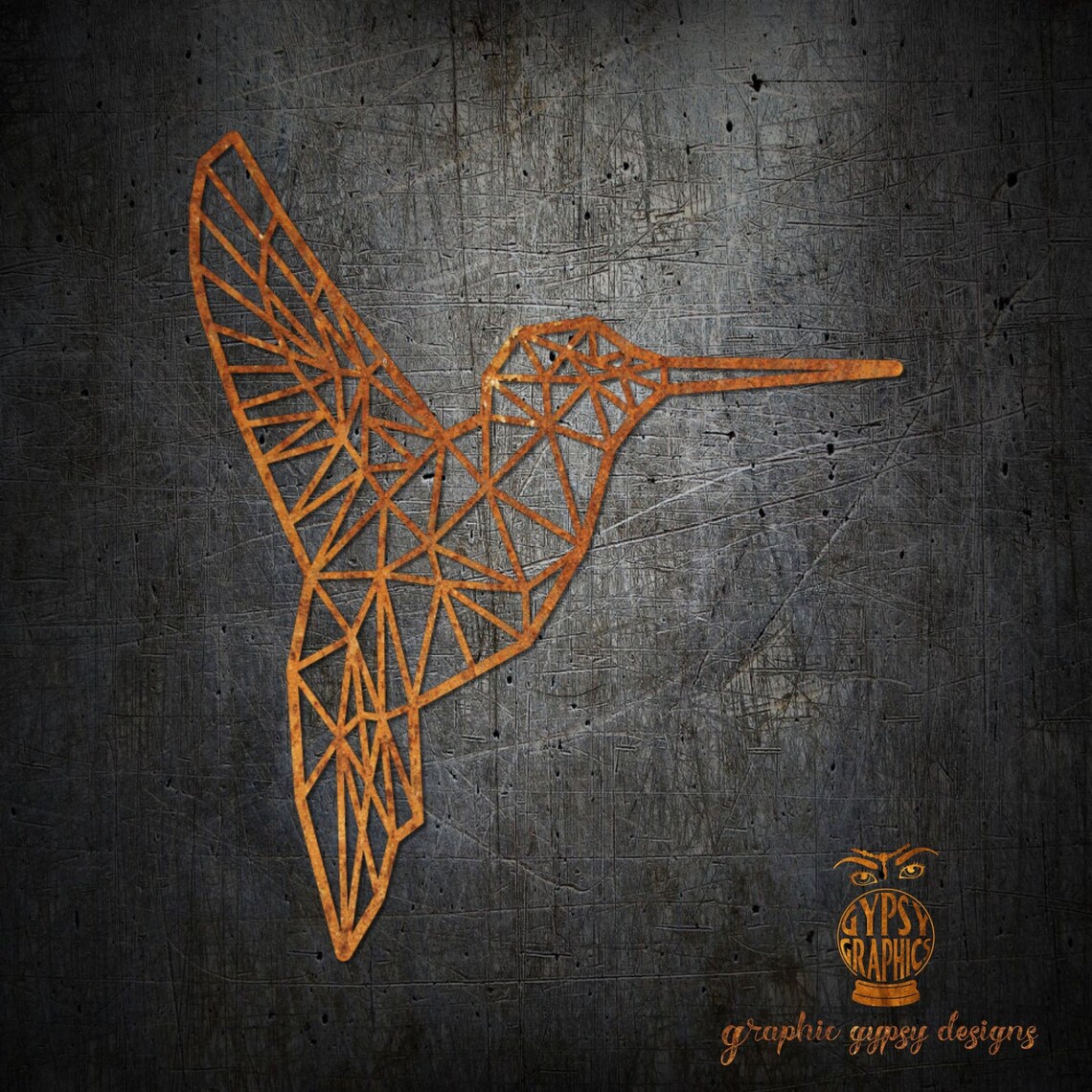 Geometric Hummingbird Svg, Bird Dxf, Bird Png, Geometric Hummingbird ...