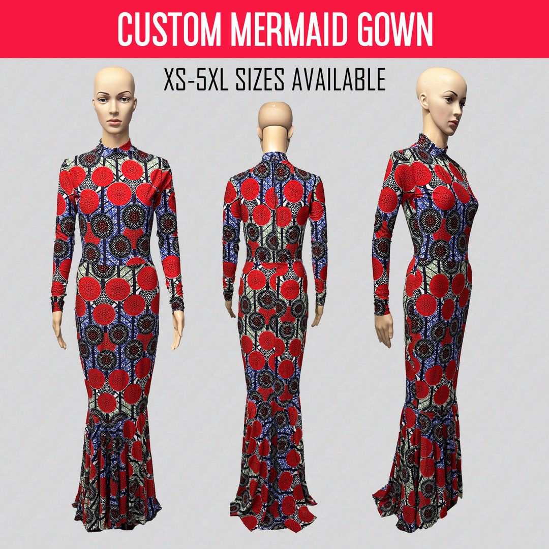 Custom Mermaid Gown | Made to Order Gown | Custom Dress Maker - Etsy